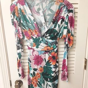 Fashion Nova | Dresses | Fashion Nova Bodycon Floral Club Dress Nwt ...